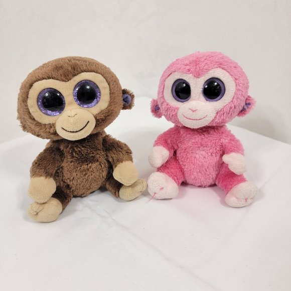 Ty | Toys | Ty Beanie Babies Coconut The Monkey And Razberry The Monkey ...